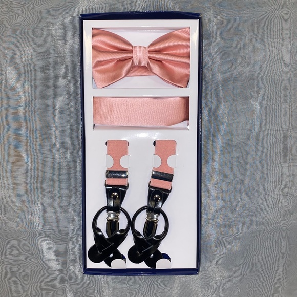 Vesuvio Napoli | Accessories | Dusty Pink 3pc Suspender Set | Poshmark
